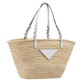 Prada Sac cabas vintage Pre-owned - Femme - Pre-owned - Beige - Taille: ONE Size