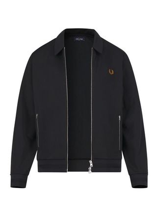 Fred Perry Herren Trainingsjacke schwarz unifarben