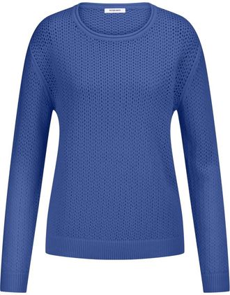 Peter Hahn Rundhals-Pullover Peter Hahn blau