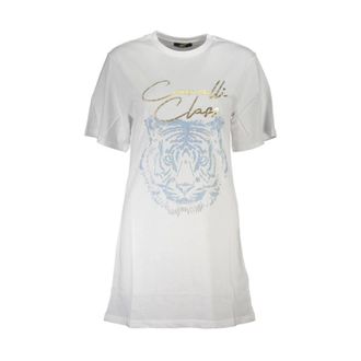 Cavalli Kurz&auml;rmeliges T-Shirt - - Dresses - Damen - Wei&szlig; - M