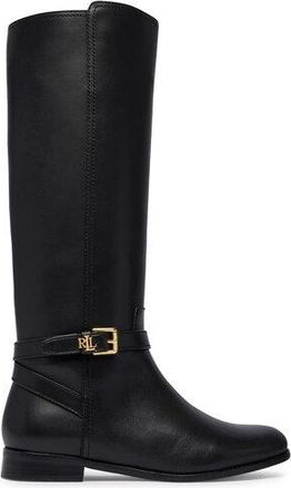 Lauren Ralph Lauren Klassische Stiefel Brooke II Calfskin Tall Boot 802974383004 Schwarz
