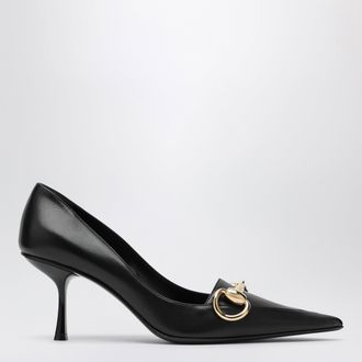 Gucci Pumps Boulevard aus gl&auml;nzendem Leder in Schwarz