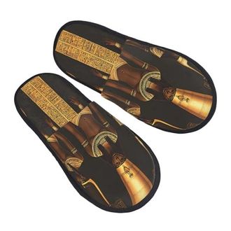 Generic Pantoufle Motif Hi&eacute;roglyphique &Eacute;gyptien Ancien Slippers Hiver L&eacute;g&egrave;res Chaussons Pour Ext&eacute;rieur Int&eacute;rieur Unisex M