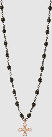 Gigi Clozeau Collier Spark Or Noir Diamants 42cm