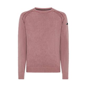 Roberto Ricci Design Cotton Techno Wash Rundstrick - - Knitwear - Herren - Rosa - S
