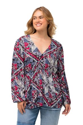 Ulla Popken Damen, gro&szlig;e Gr&ouml;&szlig;en, Bluse mit Sch&ouml;&szlig;chen