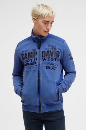 Camp David Sweatjacke mit Rei&szlig;verschlusstaschen