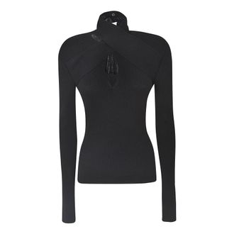 Msgm Geripptes Shirt - - Knitwear - Damen - Schwarzk - L