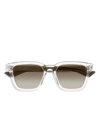 Saint Laurent Eyewear Sonnenbrille mit eckigem Gestell - Weiß