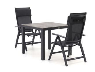 Bellagio la vita attrattiva Bellagio Avenza/Fidenza 90 cm Gartenm&ouml;bel-Set 3-teilig verstellbar