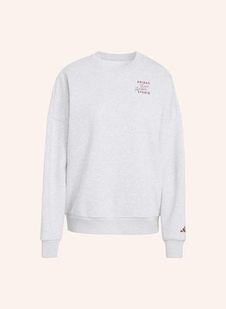 adidas 3-Streifen Studio Fl Hoodie grau