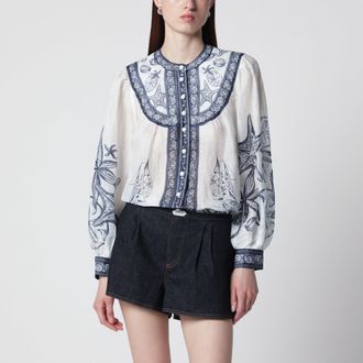 Farm Rio Coast Scarf Bluse mit langen &Auml;rmeln