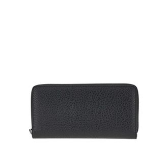 Maison Margiela Grained leather zip-around wallet Woman One Size