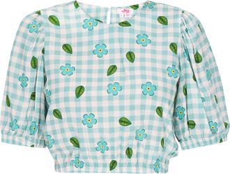 Mymo Bluse Frauen t&uuml;rkis mehrfarbig