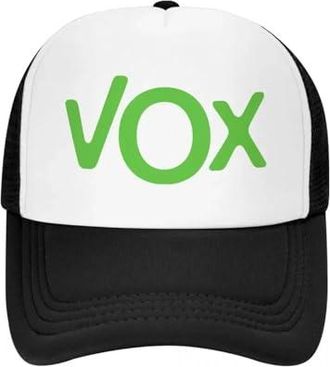 Generic Casquette Trucker Unisexe Punk personnalis&eacute;e avec Logo Espa&ntilde;a Vox Adulte Parti Politique Espagnol Casquette de Baseball Ajustable dext&eacute;rieur Sports et