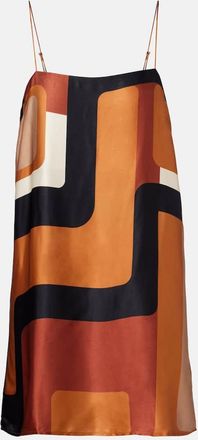 Faithfull The Brand Bedrucktes Minikleid Phylis aus Satin