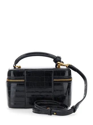 JW PEI Womens Handbag Cleo Black Leather Polyester Handbags Hand Bags