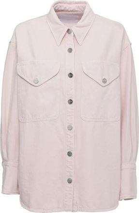 Dondup Femme, Chemises, Rose, Taille: 38 FR Chemise Boutonn&eacute;e &agrave; Poches Plaqu&eacute;es