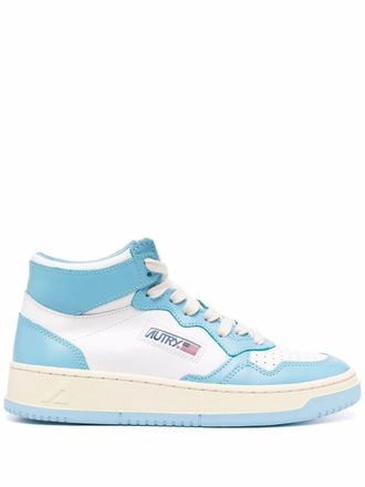 Autry High-Top-Sneakers im Retro-Look - Wei&szlig;