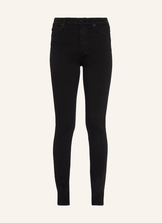 7 For All Mankind Jeans High Rise Skinny Fit schwarz