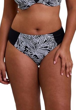 Sans Complexe Seychelles_68PAM89 Bas de Bikini, Imprimé Palmier Graphique, 38/40 Femme