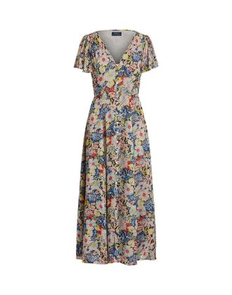 Ralph Lauren FLORAL V-NECK DRESS