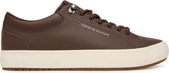 Tommy Hilfiger Sneakers Tommy Hilfiger Harlem Lth Vulc Cleat Winter FM0FM05950 Braun