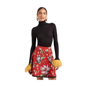La DoubleJ High Kick Top - - Knitwear - Damen - Schwarzk - L