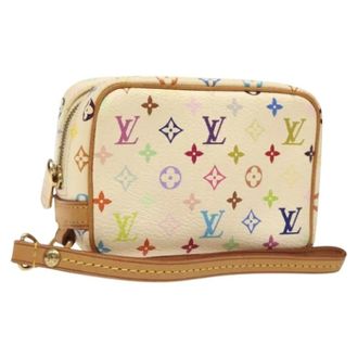 Louis Vuitton Pochette en toile Pre-owned - Femme - Pre-owned - Blanc - Taille: ONE Size