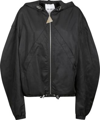 The Attico Femme, Vestes, Noir, Taille: 34 FR Bomber Oversize avec Design G&eacute;om&eacute;trique