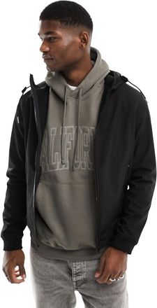 Jack & Jones Bomber &agrave; capuche et logo - Noir