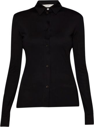 The Row chemise Imano en jersey - Noir