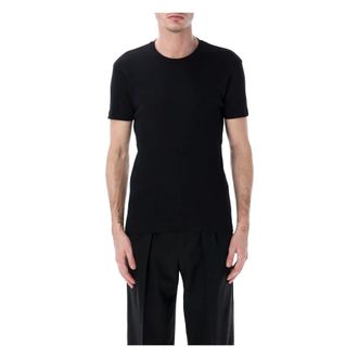 Tom Ford Short Sleeve Tee Perforated - - Tops - Herren - Schwarzk - M