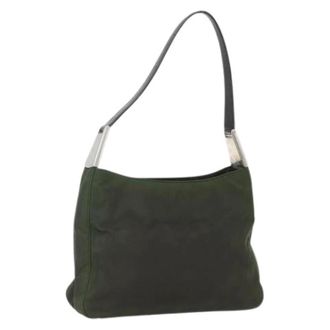 Prada Sac bandouli&egrave;re en nylon Pre-owned - Femme - Pre-owned - Vert - Taille: ONE Size