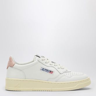 Autry White/pink leather Medalist sneakers