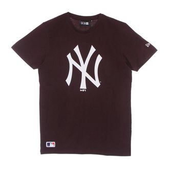 New Era Homme, Tops, Brun, Taille: XL T-shirt MLB Logo &Eacute;quipe Saisonni&egrave;re Maroon/Blanc