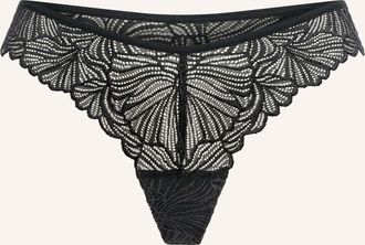 erlich textil Erlich Textil Fluid Lace Spitzen Brazil String Aus Recyceltem Polyamid - Atmungsaktiv schwarz