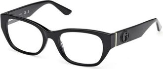 Guess Femme, Accessoires, Noir, Taille: 52 MM Rectangular Optical Frame