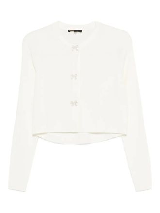 Maje Cardigan mit Schleifen-Kn&ouml;pfen - Nude