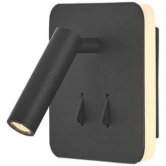 Mantra Mantra - Applique murale int&eacute;rieure liseuse Led carr&eacute;e noir mat Cayman
