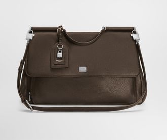 Dolce & Gabbana Handtasche My Sicily Aus Kalbsleder - Mann Shopper Braun Onesize