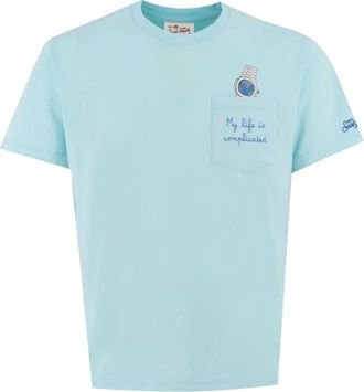 MC2 Saint Barth Homme, Tops, Bleu, Taille: M Austin T-shirt