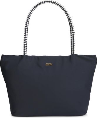 Tommy Hilfiger Shopper Braided Handle Hobo Tote