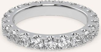 VEYNOU Veynou Ring Memory Aus 18 Karat Wei&szlig;gold Und 2,25ct. Lab-Grown Diamanten silber