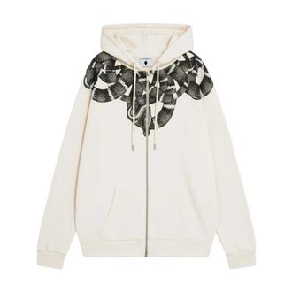 Marcelo Burlon Herren, Sweatshirts & Hoodies, Beige, 2XLGr&ouml;&szlig;e
