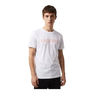 Lacoste Homme, Tops, Blanc, Taille: M TShirt MC Coton Logo