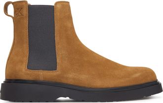 Calvin Klein Klassische Stiefeletten Calvin Klein Combat Ess Chelsea Boot Su YM0YM01372 Braun