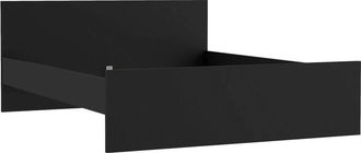 Dmora Dmora - Letto Matrimoniale Kaitak, Sommier Per Camera Da Letto, Giroletto Per Stanza, Struttura Porta Materasso, 207x166 H80 Cm, Nero