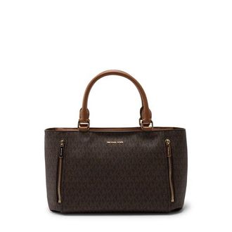 Michael Kors Sac &agrave; main Satchel &agrave; imprim&eacute; monogramme