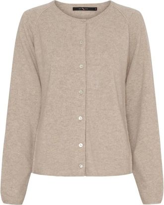 BTF-CPH Btfcph, Femme, Pulls, Beige, Taille: 40 FR Cashmere Cardigan